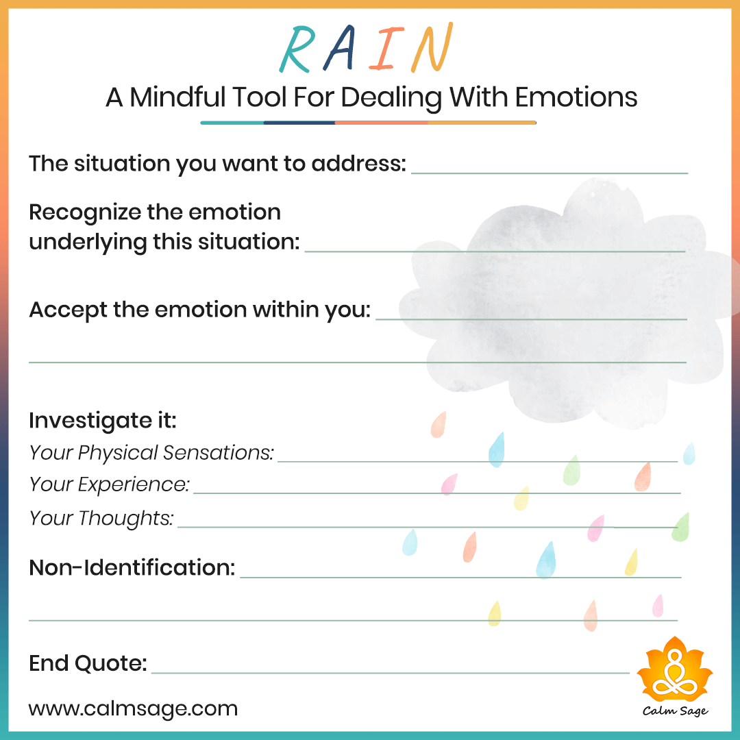 RAIN- Mindfulness Tool to Deal With Your Overwhelming Emotions