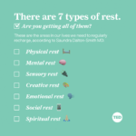7 Types of Rest That You and Your Body Needs Right Now