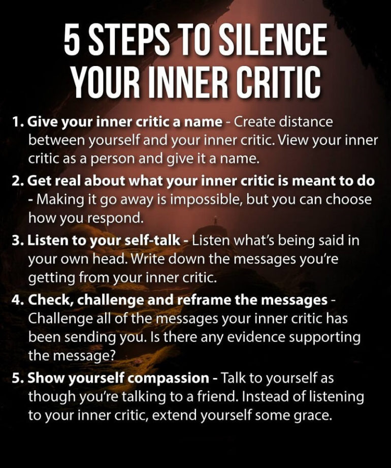 6 Ways To Silencing Your Inner Critic and Be Nicer to Yourself