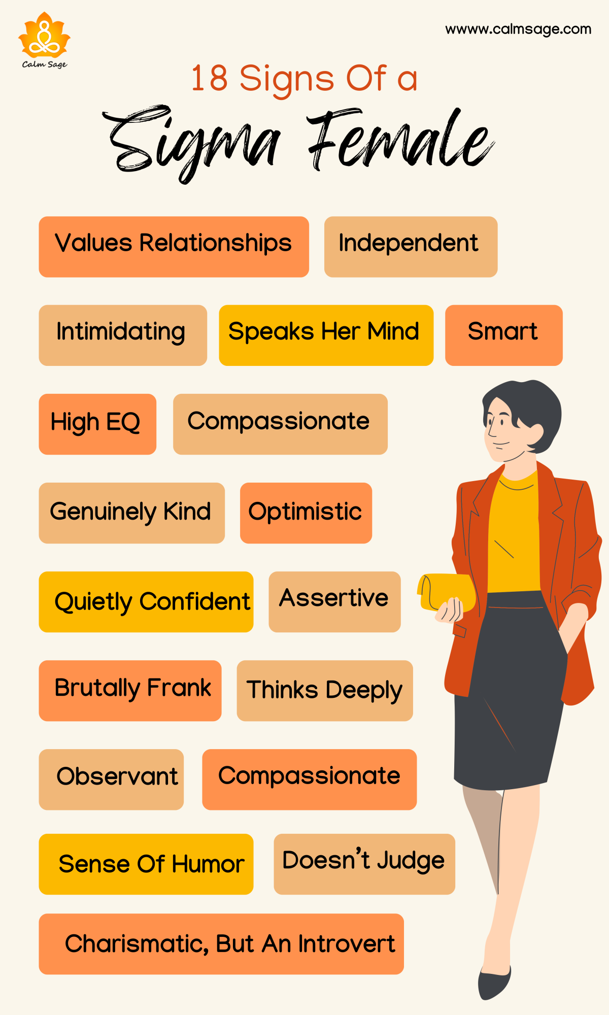 18 Sigma Female Personality Traits That Make Her Unique