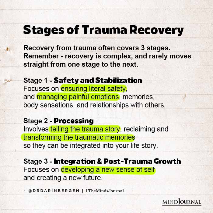 The 3 Stages Of Trauma Recovery And What To Remember When Healing 