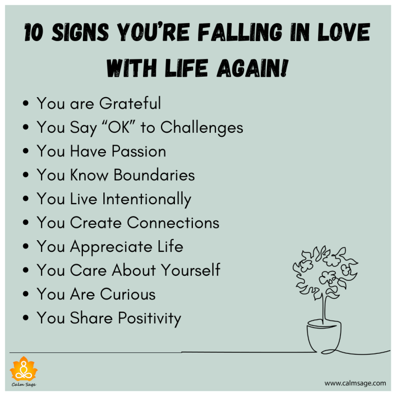10 Signs You’re Falling in Love With Life Again!